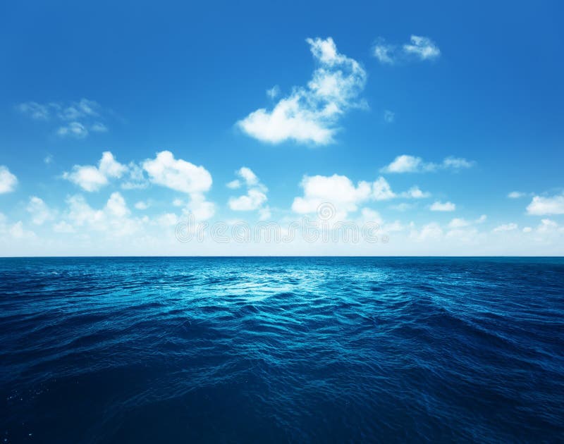 Perfect sky and ocean stock photo. Image of scene, cloud - 98587244