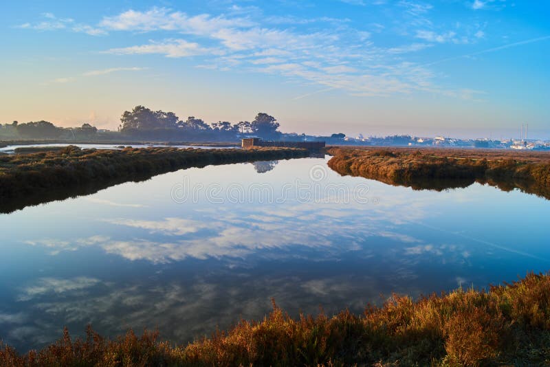 Scenic saltern stock image. Image of basin, saline, landscape - 17373313