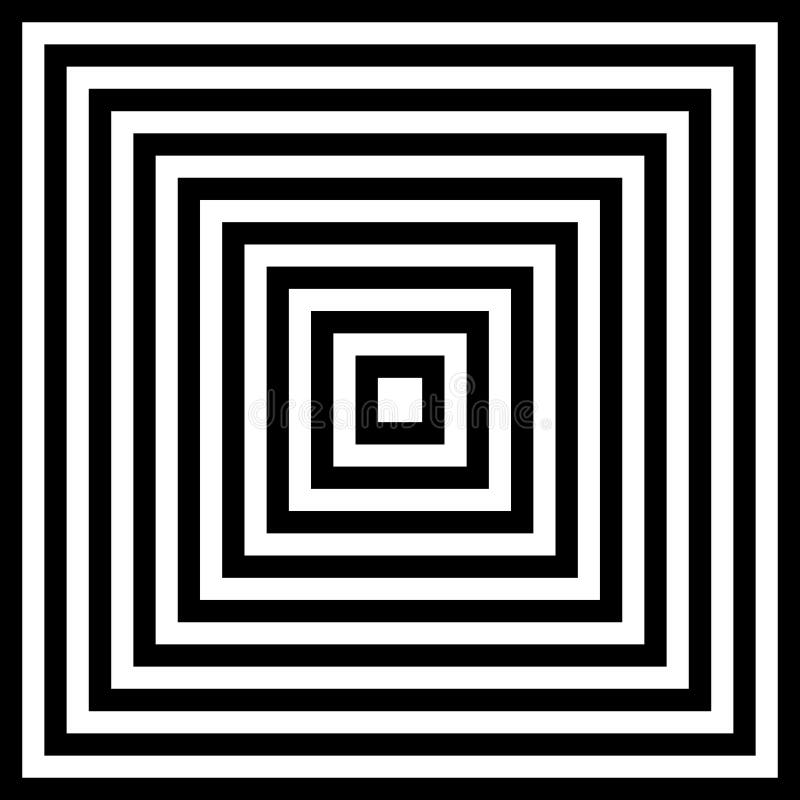 Perfect Square in Square Descending Shape Stock Vector - Illustration ...