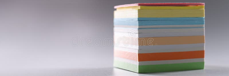 Perfect Stack of Colourful Paper for Notes, Set of Sticky Post it Notes ...