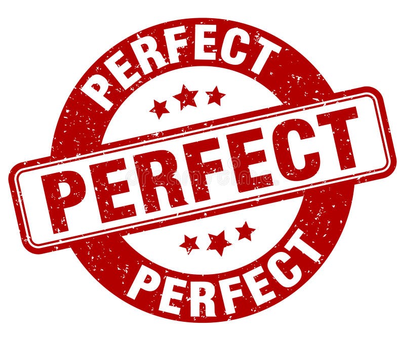 Perfect Stamp. Perfect Label. Round Grunge Sign Stock Vector ...