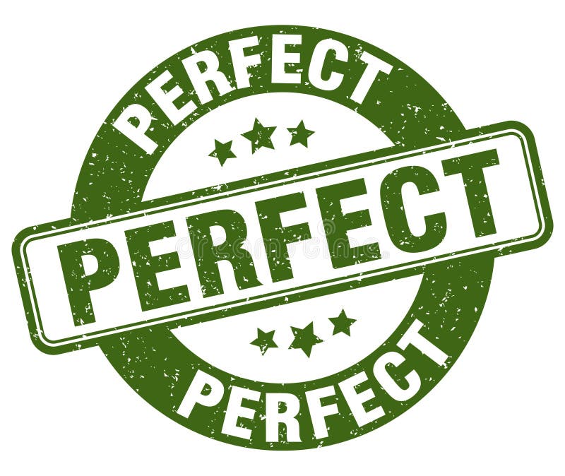 Perfect Stamp. Perfect Label. Round Grunge Sign Stock Vector ...