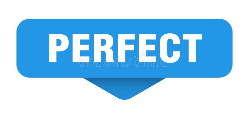 Perfect Sticker. Perfect Sign on Transparent Background Stock Vector ...