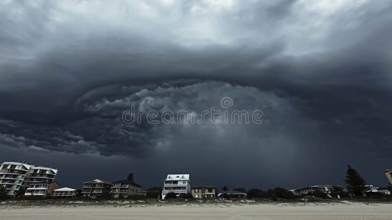 Perfect Storm stock photo. Image of rain, goldcoast, swirling - 96788642