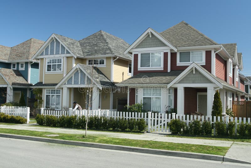 Perfect Suburban Neighborhood Stock Image - Image of mortgage, perfect ...