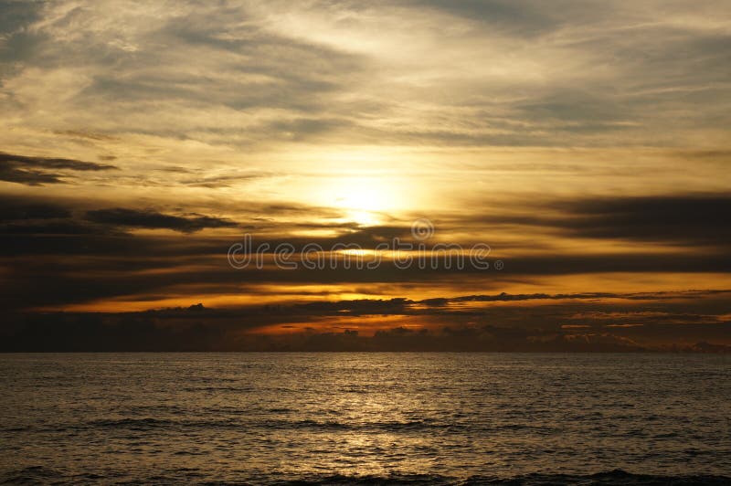 The Perfect Sunset in Thailand Stock Image - Image of girl, water ...