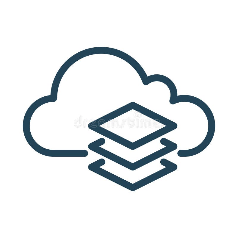 Cloud Data Storage Icon. Cloud Server. Cloud Computing Icon. Stock ...