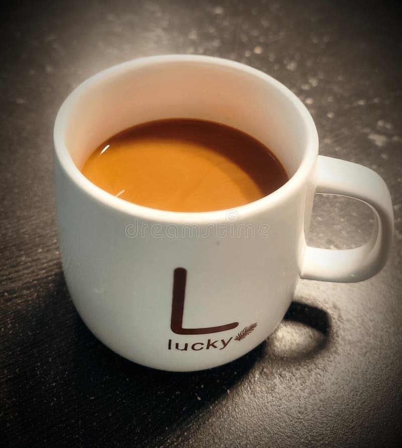 The Perfect Taste of Coffee Comes from the Bitter Taste in it. Stock ...