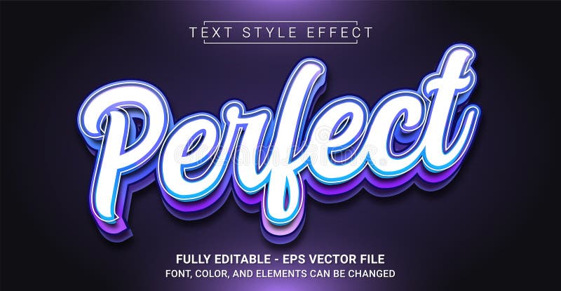 Perfect Text Style Effect. Editable Graphic Text Template Stock Vector ...