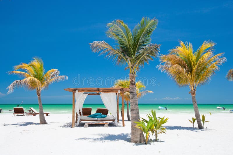 Perfect Tropical Beach with Turquoise Water and Stock Photo - Image of ...