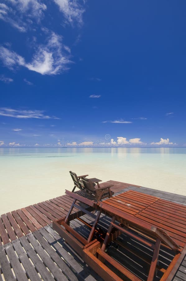 Perfect Tropical Island Relaxation. Stock Photo - Image of romance ...