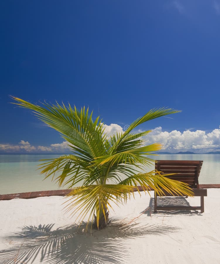 Perfect Tropical Island Relaxation. Stock Image - Image of romantic ...