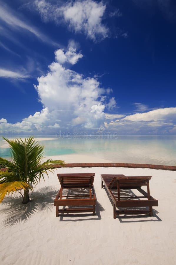 Perfect Tropical Island Relaxation. Stock Image - Image of idyllic ...