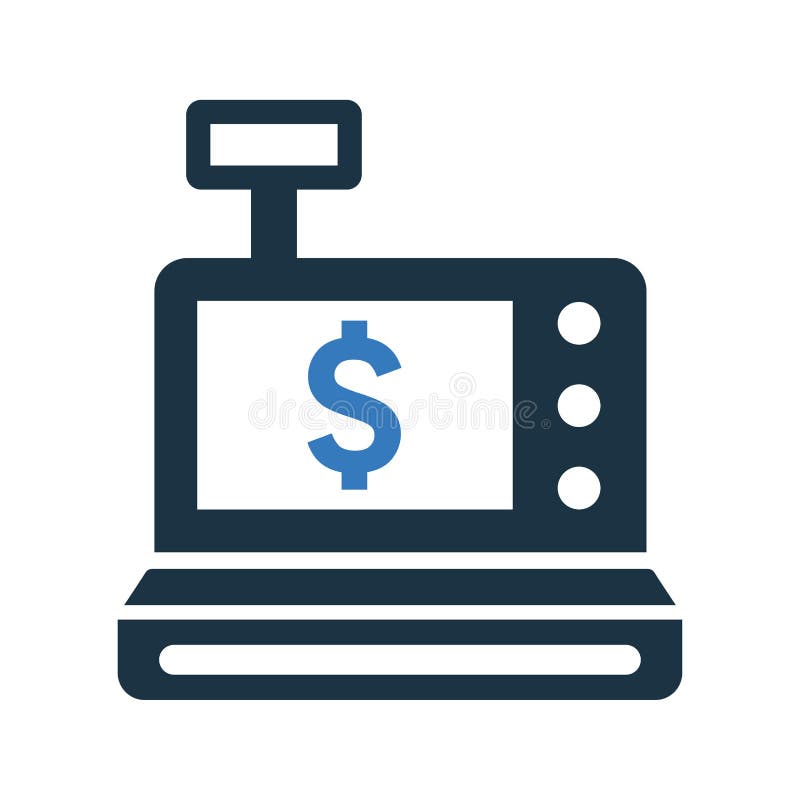 Cash Machine, Payment Shopping Trade Icon. Vector Graphics Stock Vector ...