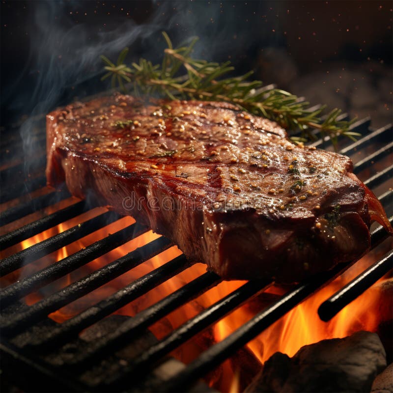 Perfect wagyu steak stock illustration. Illustration of entrecote ...