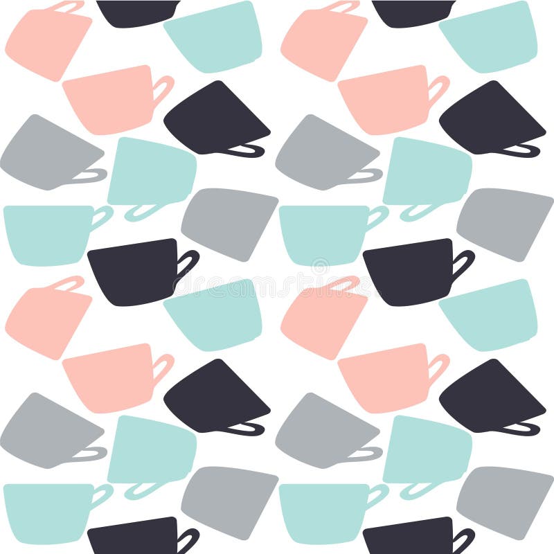 Amazing Vintage Cup Illustration.Vector Illustration with Cup Stock ...