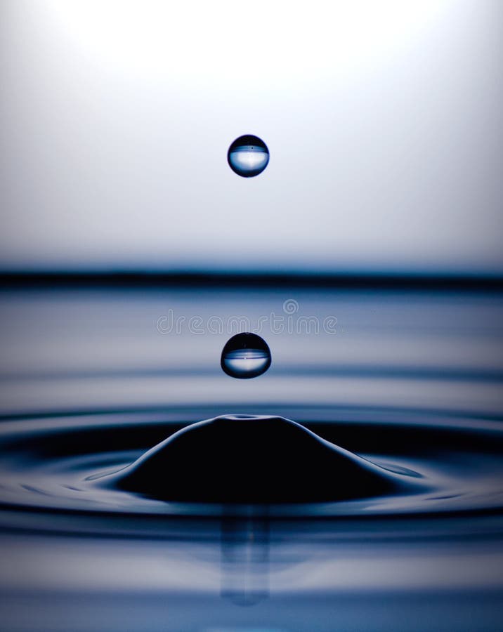 Perfect water drop stock image. Image of raindrop, rippled - 24227439