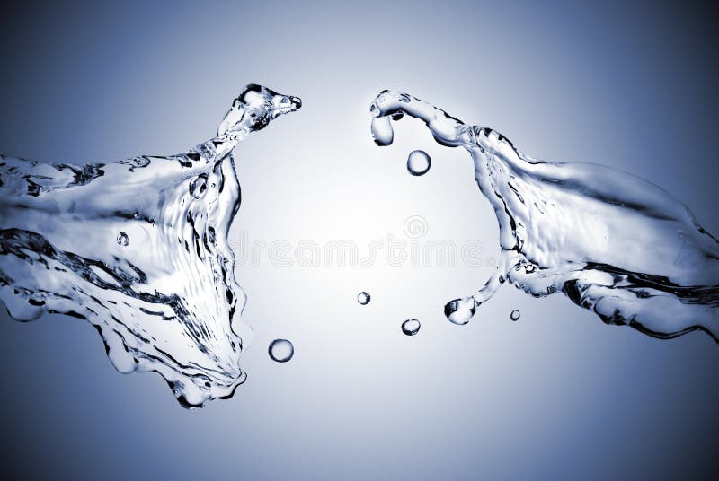 Blue water splash stock image. Image of fluid, transparent - 9987879