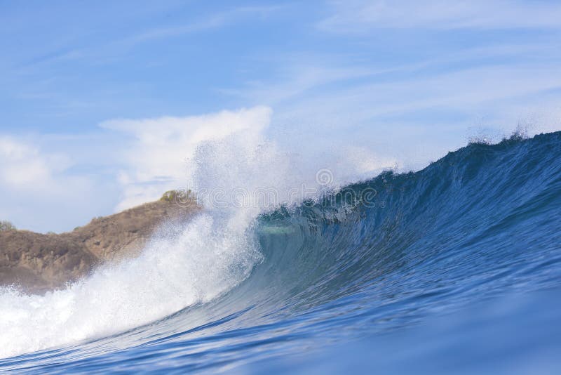 Perfect wave stock image. Image of blue, heavy, wave - 40129027