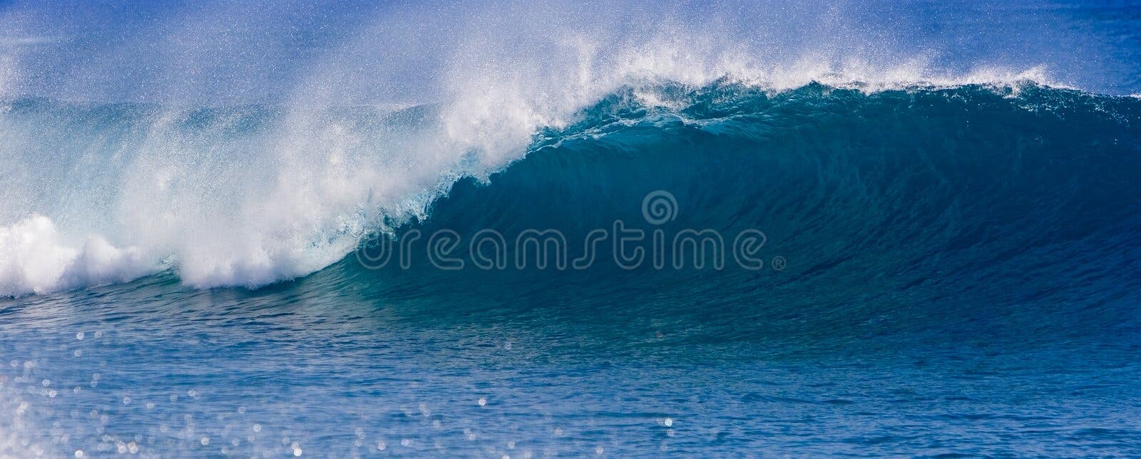 Surfer Riding in Barrel on Perfect Wave Stock Photo - Image of cool ...