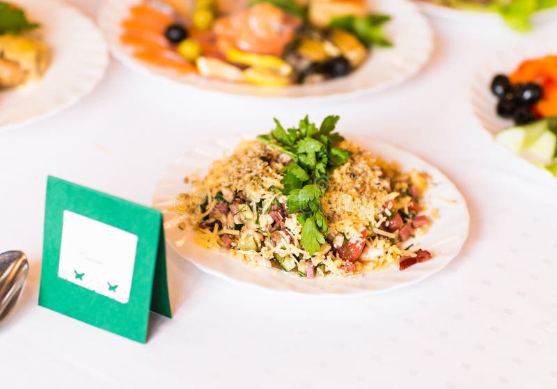 Perfect Wedding Reception Table of Food Stock Image - Image of formal ...