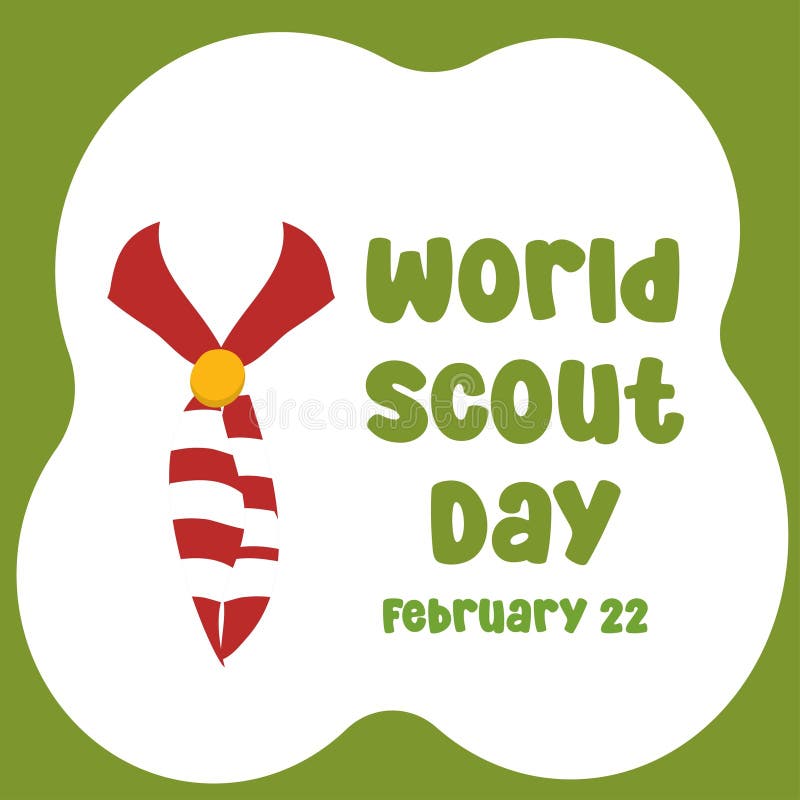 The Perfect World Scout Day Vector Design for a Celebration Stock ...