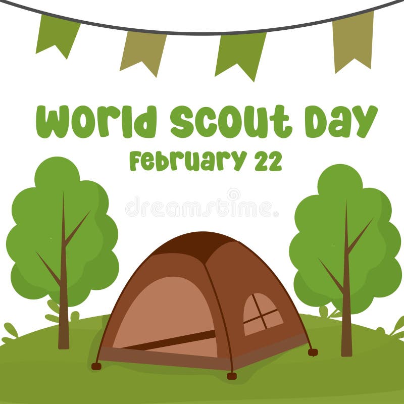 The Perfect World Scout Day Vector Design for a Celebration Stock ...
