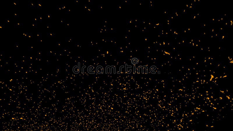 Yellow Particles Effect Dust Debris Isolated Onbackground, Motion ...