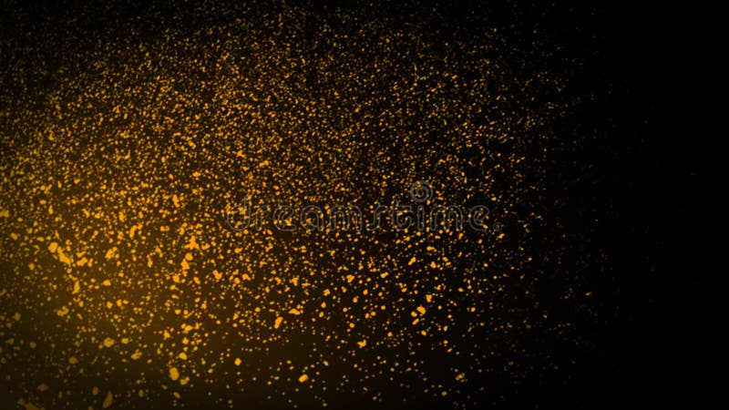 Yellow Particles Effect Dust Debris Isolated Onbackground, Motion ...