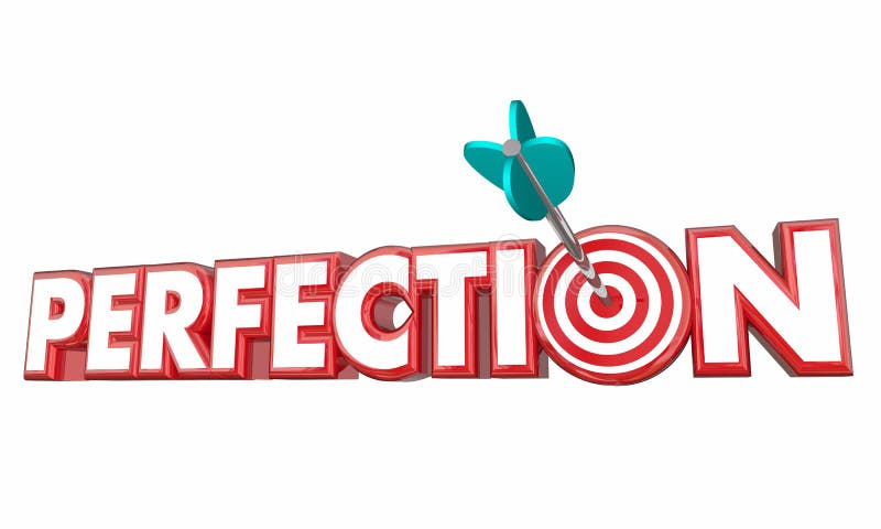 Perfection Total Full Accuracy Correct Complete Arrow Target Stock ...
