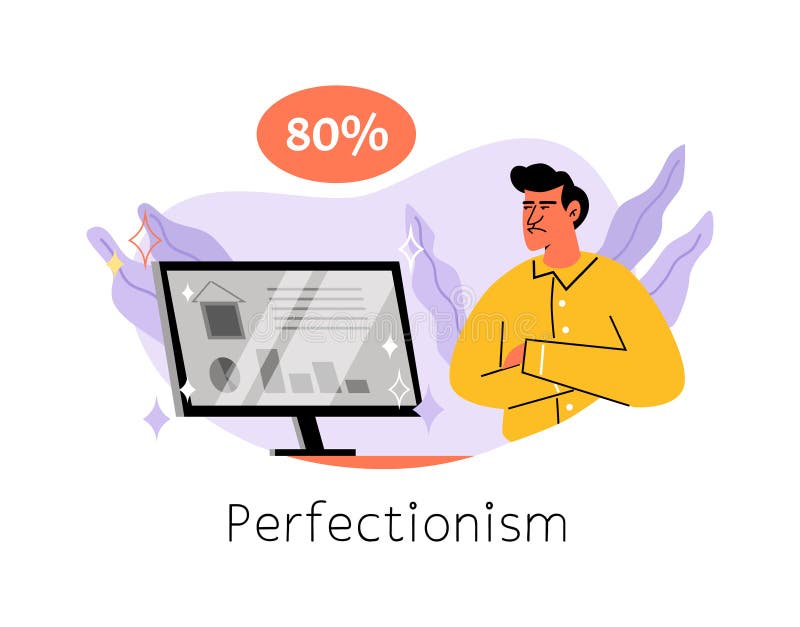 Perfectionism or OCD Obsessive-compulsive Disorder Flat Vector ... Perfectionism or OCD Obsessive-compulsive Disorder Flat Vector ...