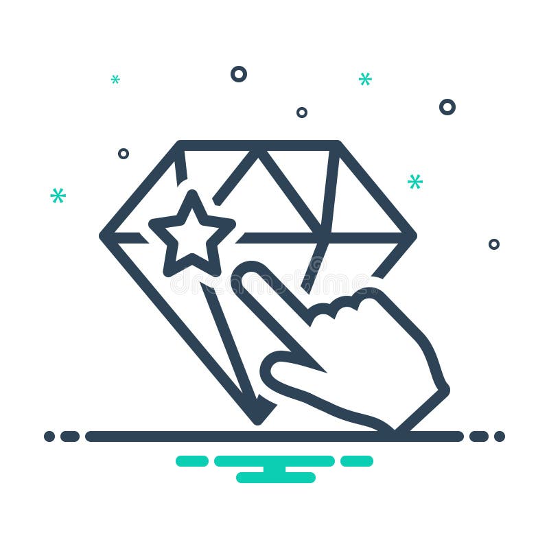 Black Mix Icon for Perfectionist, Carve and Etch Stock Vector ...