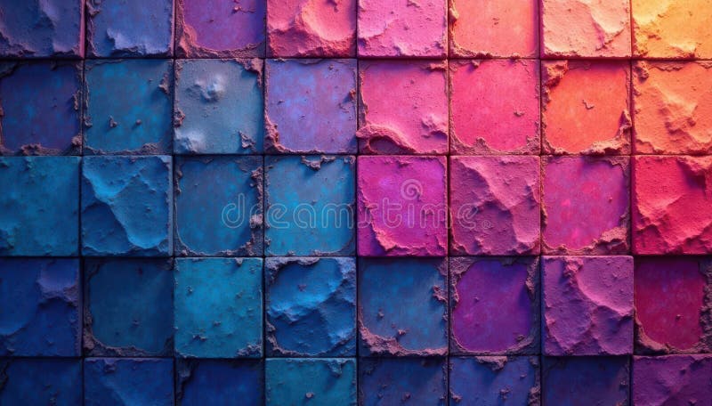 Perfectly Aligned Tiles Forming a Continuous Pattern, Uniform ...