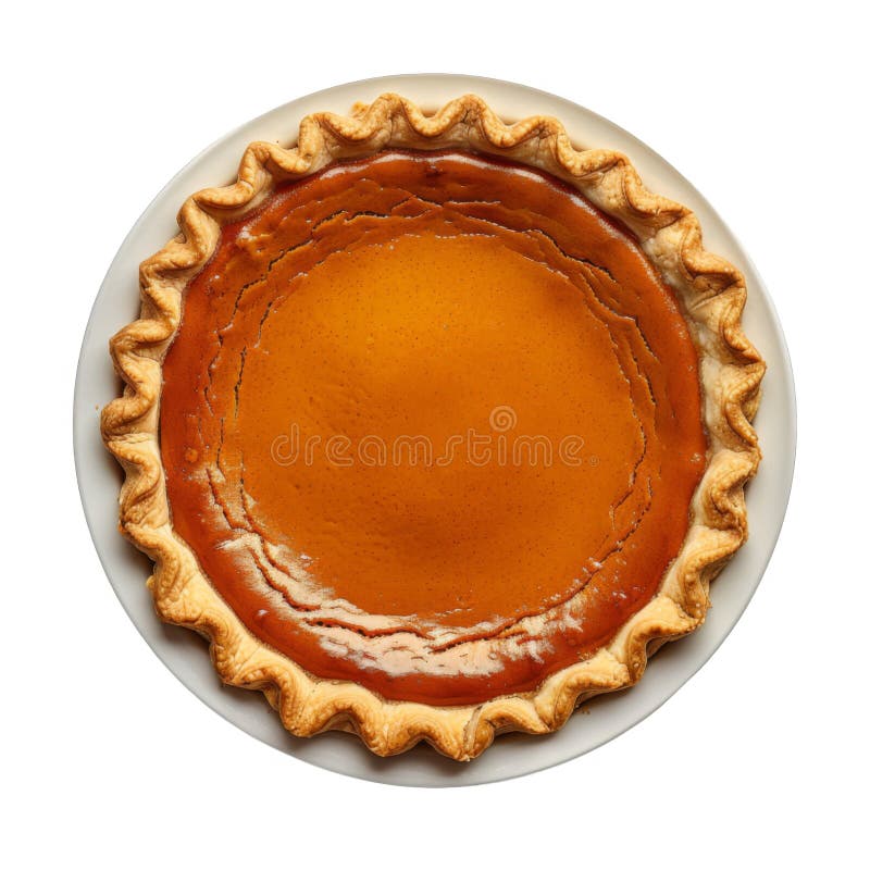 A Perfectly Baked Golden Brown Pumpkin Pie Stock Photo - Illustration ...