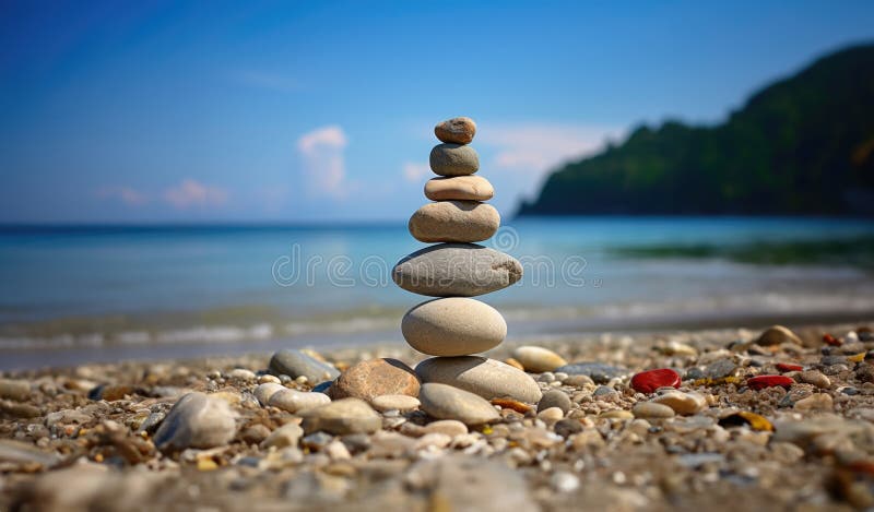 Perfectly Balanced Rocks Standing in Delicate Equilibrium at the Beach ...