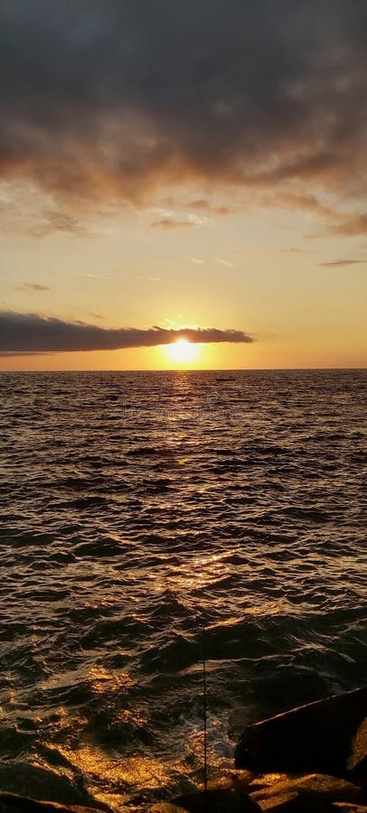 Capture the Sunset View with a DSLR Camera Standing on Standby Stock ...