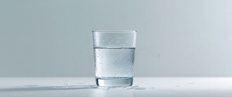 Perfectly Clear Glass of Water with Condensation Stock Photo - Image of ...