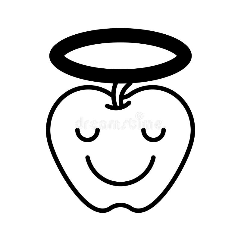 Perfectly Designed Icon of Angel Emoji, Ready To Use Vector Stock ...