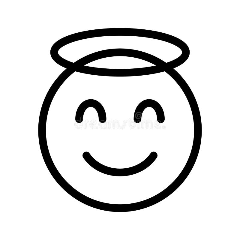 Perfectly Designed Icon of Angel Emoji, Ready To Use Vector Stock ...