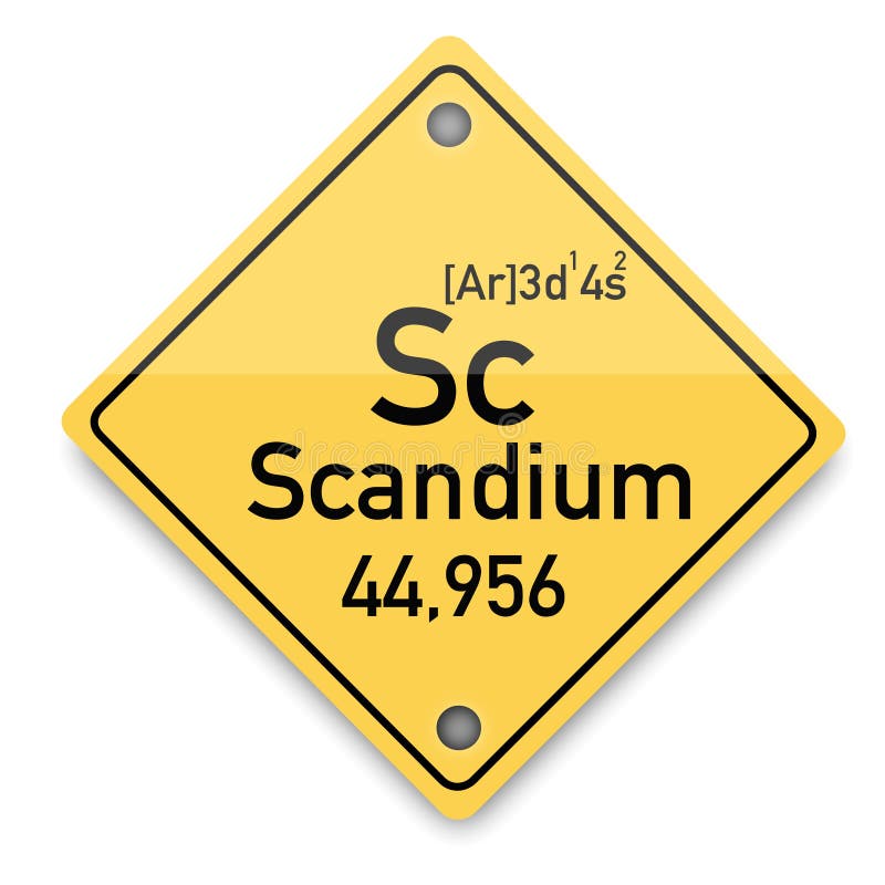 Scandium Periodic Table of the Elements Vector Stock Vector ...
