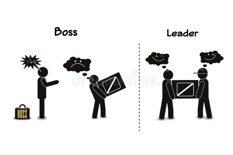 Boss Vs Leader Stock Illustrations – 145 Boss Vs Leader Stock ...