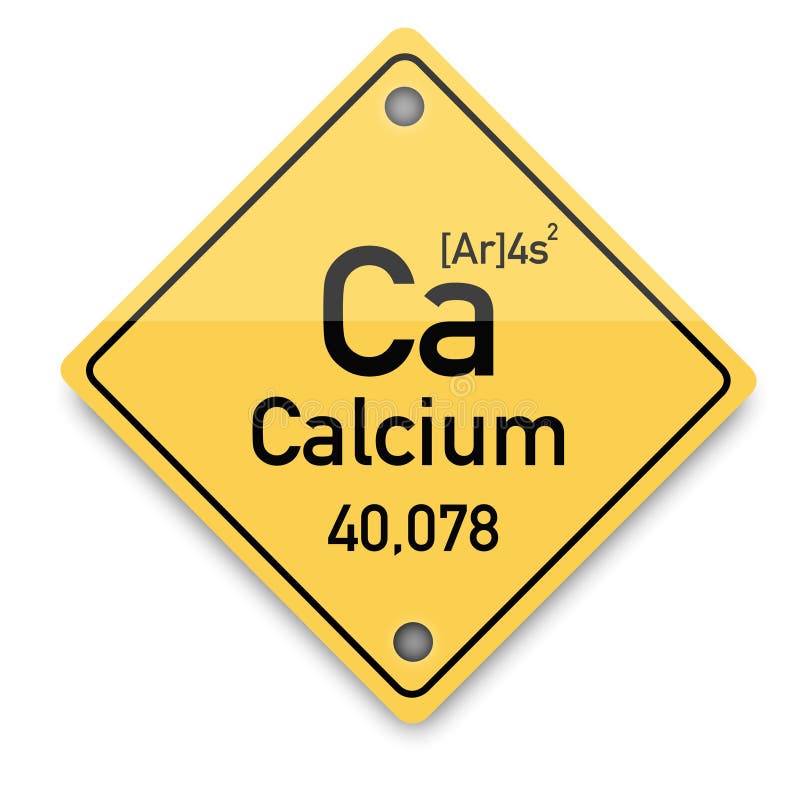 Calcium Periodic Table Elements Info Card (Layered Vector Illustration ...