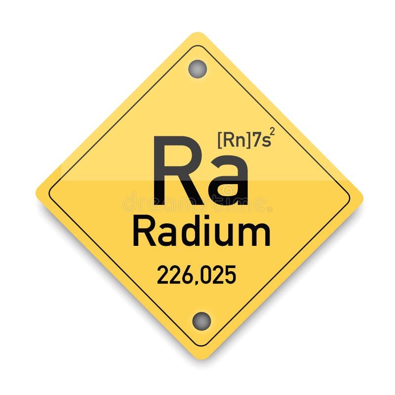 Radium Periodic Elements. Business Artwork Vector Graphics Stock ...
