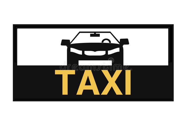 Taxi Sign Concept Abstract Picture. Business Artwork Vector Graphics ...