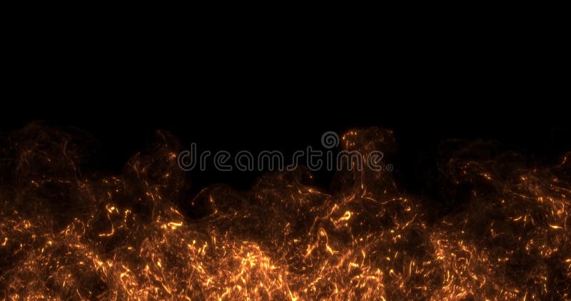 Perfectly Flames Fire Loop on Black Background Moving, Heat and Stock ...