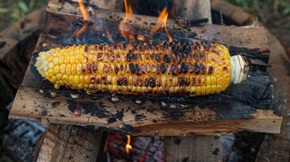 The Perfectly Grilled Corn on the Cob Coated in a Savory Layer of ...
