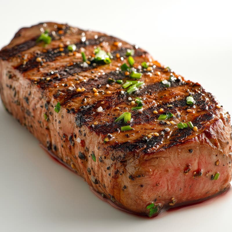 A Perfectly Grilled Steak with Immaculate Sear Marks is Presented, Its ...