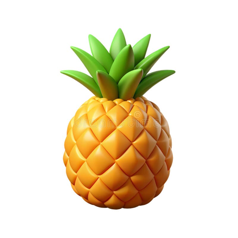 A Perfectly Ripe Pineapple stock illustration. Illustration of healthy ...