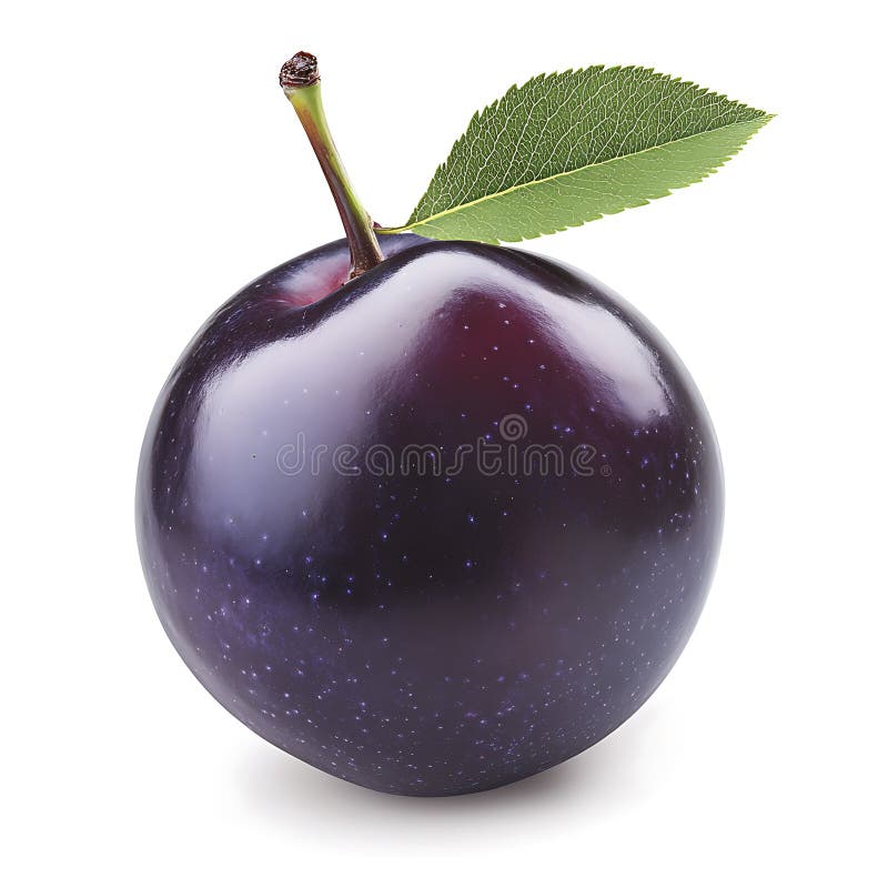Perfectly Ripe Plum with Rich Color and Smooth Texture Stock Image ...