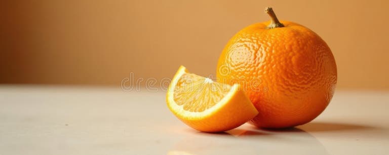Perfectly Round Orange, Gleaming Surface, Shadowless , Studio Shot ...